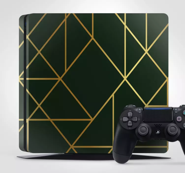 Ps4 skin with geometric shapes design